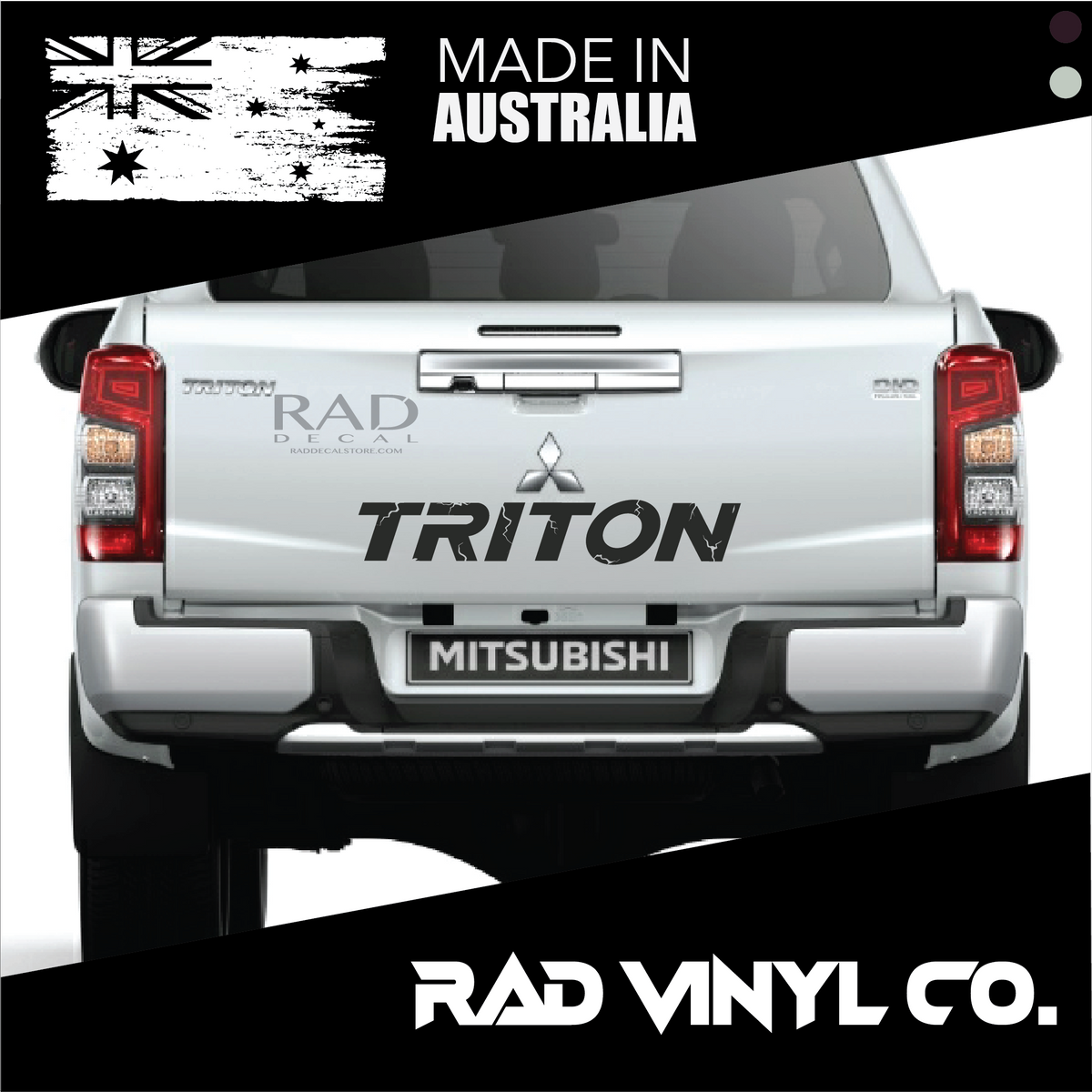 Mitsubishi "TRITON" Tailgate | Vinyl Sticker Decal – radvinylco.