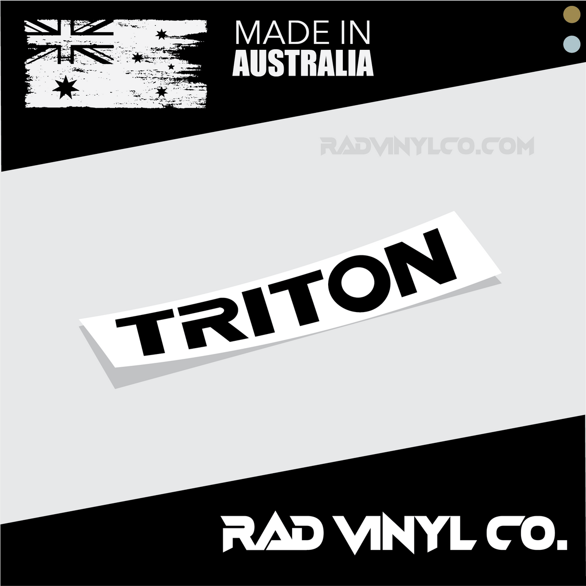 Mitsubishi "TRITON" Tray Body | Vinyl Sticker Decal – radvinylco.